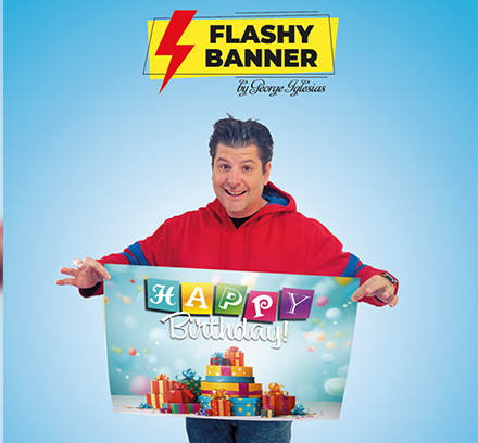 Flashy Banner (Happy Birthday) by George Iglesias,New arrival