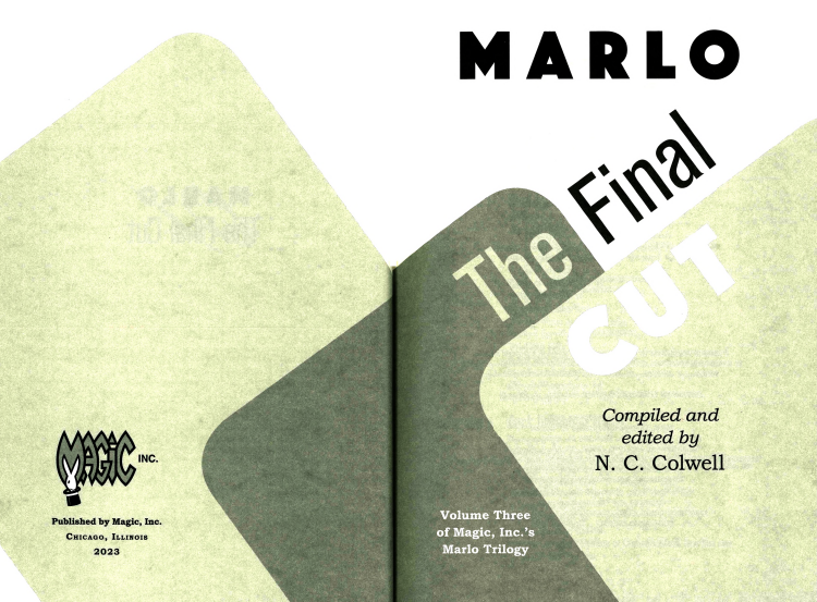 Marlo The Final Cut by Edward Marlo